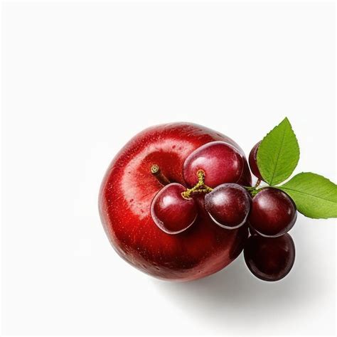 Premium Photo Fruits White Background Orange Apple Pineapple Strawberry Pear Raspberry