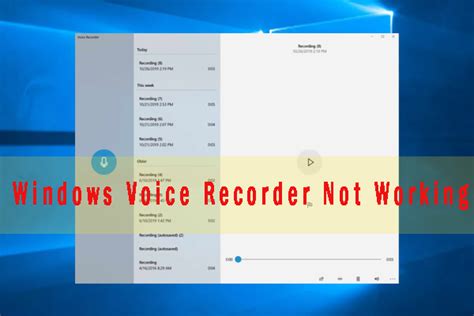 Top Methods To Fix Windows Voice Recorder Not Working Minitool Partition Wizard