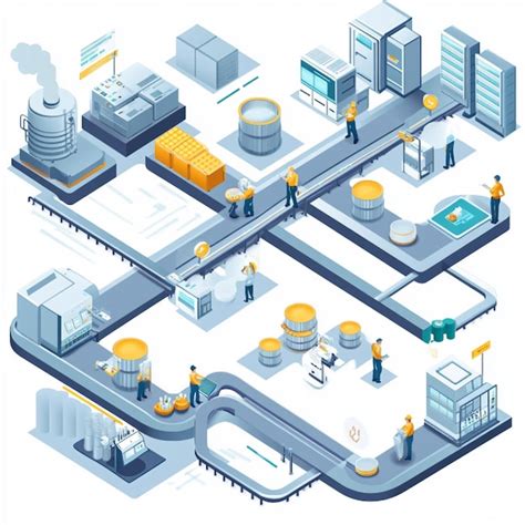 Visual Of An Operations Workflow Chart With Different Stages Of Production Premium Ai