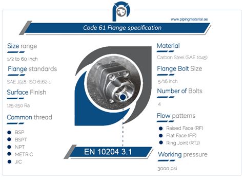 Code 61 Flange And Sae J518 Code 61 Blind Companion Flanges Suppliers