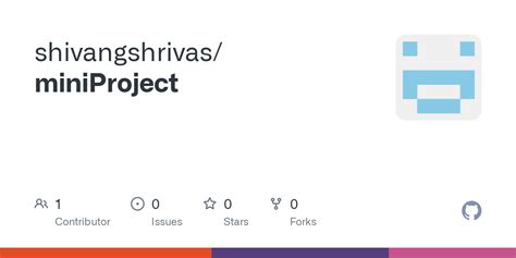 Github Shivangshrivasminiproject