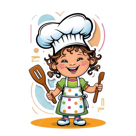 Vrouwelijke Chef Kok Logo