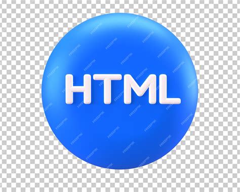 Premium Psd Coding Web Development Html Icon 3d Render