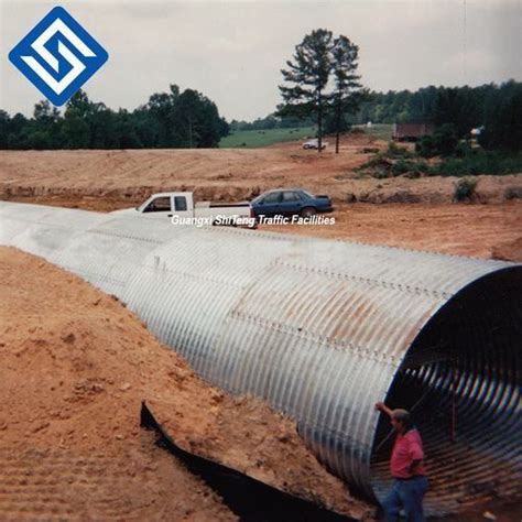 Road Drainage Galvanized Corrugated Steel Pipe Length As Request Meter