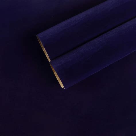 Chihut Self Adhesive Velvet Drawer Liner Roll Dark Blue