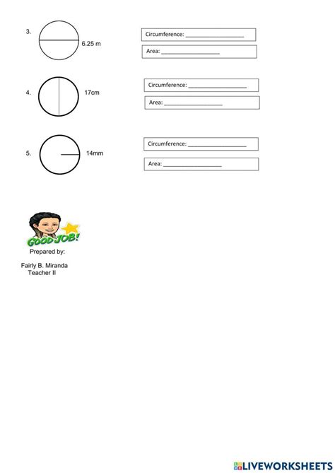 Circumference And Area Of A Circle Worksheet Math Monks Worksheets