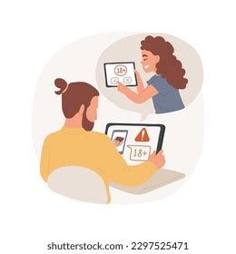 Adult Content Parental Alert Isolated Cartoon Stock Vector Royalty Free 2297525471 Shutterstock