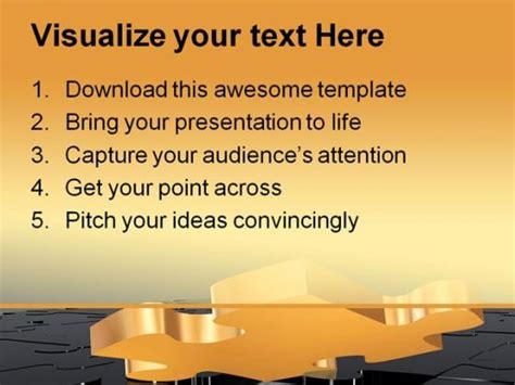 Missing Puzzle Business Powerpoint Template 0510