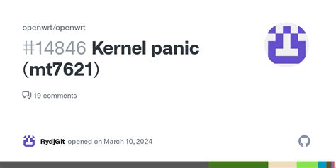 Kernel Panic Mt7621 · Issue 14846 · Openwrtopenwrt · Github