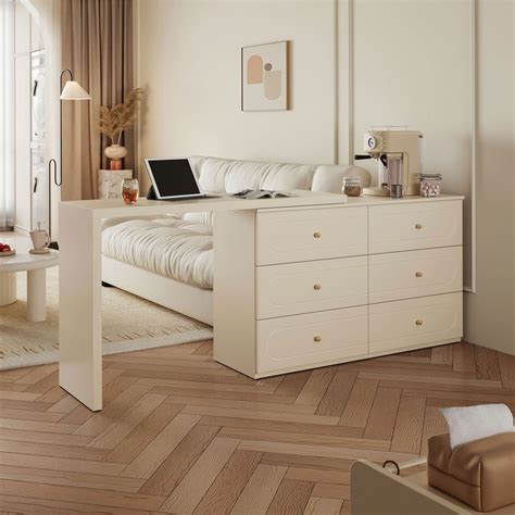 Ambria Extendable Study Desk With 6 Drawers Furniture And Home Décor