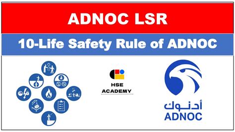 Lsr Of Adnoc 10 Life Safety Rule Of Adnoc Explaination In Hindi Hse Academy Youtube