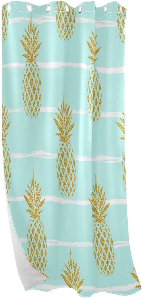 Freeamg Cartoon Pineapple Blackout Curtains 84x52intheral Insulated