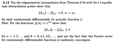 813 For The Trigonometric Interpolation From Theorem