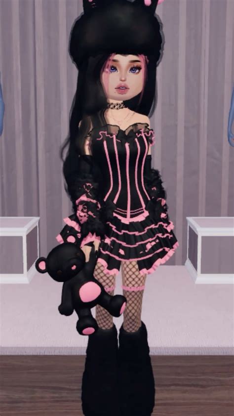 Dress To Impress Dti Sanrio Kuromi Sanrio Outfits Dress To Impress