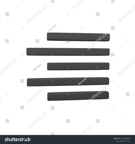Alignment Text Right Symbol D Model Stock Illustration Shutterstock