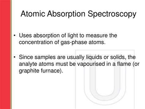 Ppt Atomic Absorption Spectroscopy Powerpoint Presentation Free