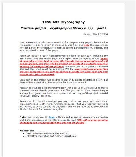 solved tcss 487 ﻿cryptographypractical project