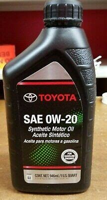 Genuine Toyota / Lexus 0w20 Motor Oil Qty 6 Quarts in a Case | eBay