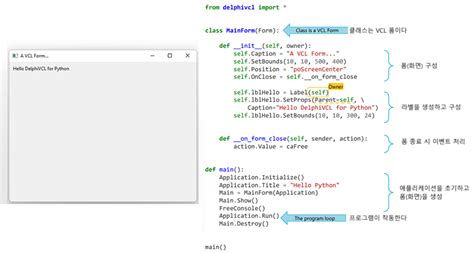 Python용 Delphivcl 및 Fmx를 사용한 파이썬python Gui 개발 소개 기술 기고 게시판 델파이 C빌더 Rad 스튜디오 데브기어 포럼