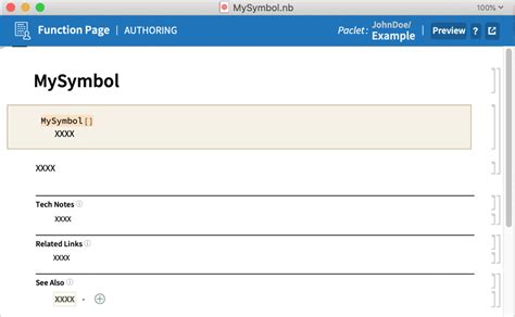 Authoring Symbol Pages Using Documentation Tools—wolfram Documentation