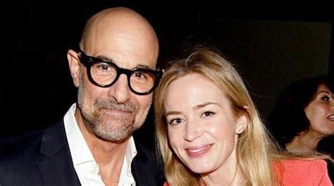 Emily Blunt Talks Brother In Law Stanley Tuccis New Heartthrob Title
