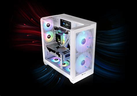 Thermaltakethermaltake View 390 Air Snow Mid Tower Chassis Thermaltake