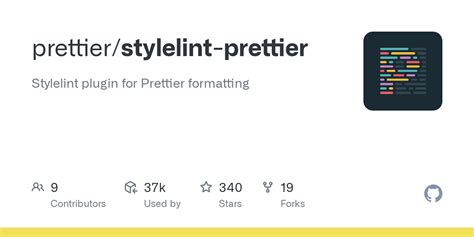 GitHub Prettier Stylelint Prettier Stylelint Plugin For Prettier Formatting