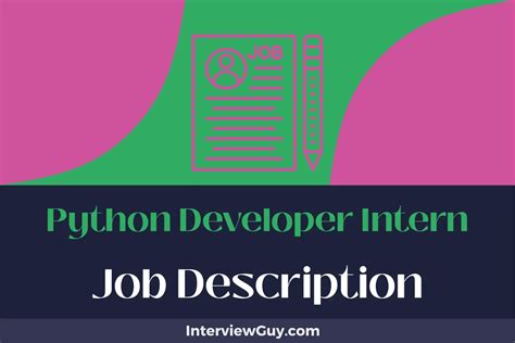Python Developer Intern Job Description [Updated for 2025]