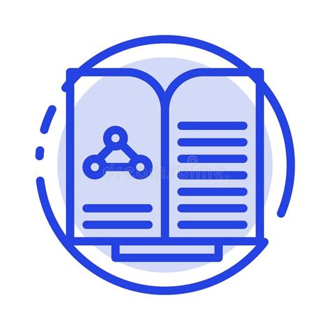 Medical Test Report Book Blue Dotted Line Line Icon Stock Vector Illustration Of Graph