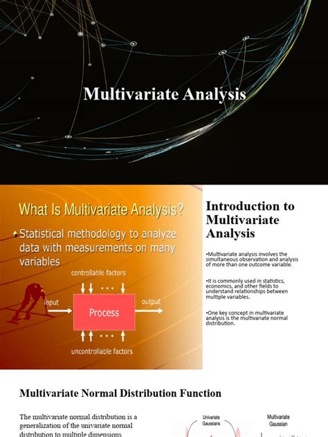 Multivariate Analysis Multivariate Normal Distribution Function