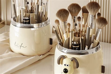 화장품정리용품 헤일로 회전형 화장대 브러쉬 홀더 보관 정리함 오늘의집 쇼핑