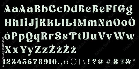 Alphabet Letters Font Set Typography Font With Trendy Letters Thin