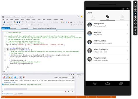 Building Mobile Apps With Ionic And Monaca Visual Studio Blog