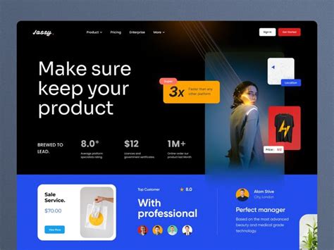 creative ecommerce website website header design header design