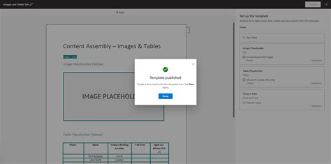 Images And Tables Now Supported In Microsoft Syntex Content Assembly