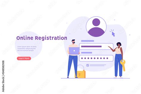 Concept Of Online Registration Sign Up User Interface Registration