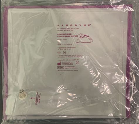 New Venodyne V3022 Large Size Comfort Lined Compression Sleeves Pump Vascular Compression For