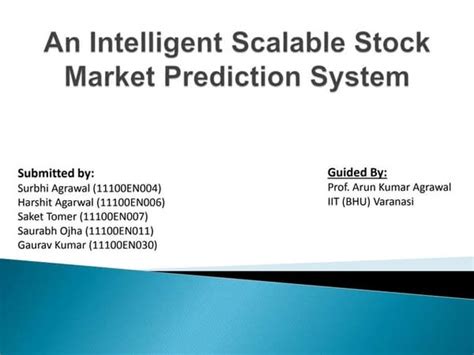 Stock Price Prediction Ppt