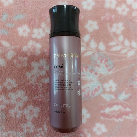 Body Splash Rosé Nativa Spa O Boticário Shopee Brasil