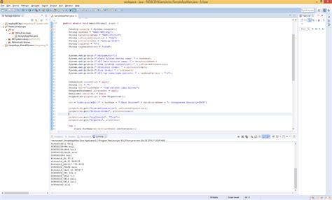creating a simple app using pi jdbc and eclipse