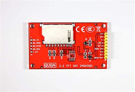 Paradisetronic QVGA TFT LCD Display With SPI And SD Card Slot For Arduino Raspberry Pi