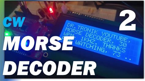 Arduino Cw Morse Decoder Wb7fhc Youtube
