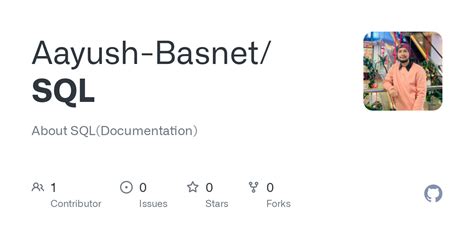 Github Aayush Basnetsql About Sqldocumentation