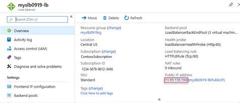 快速入门：创建公共负载均衡器 bicep azure load balancer azure docs