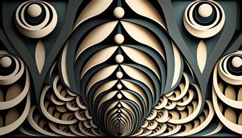Premium Ai Image 3s Shapes Pattern