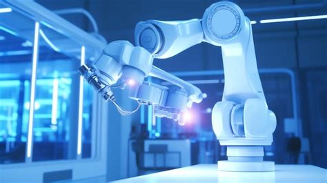 Premium Photo Generative Ai Robot Arm With Test Tube For Biological