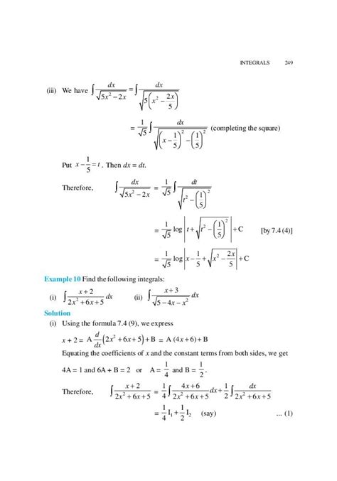Ncert Book Class 12 Maths Chapter 7 Integrals Pdf Aglasem