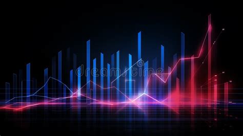 Abstract Image Of Graphs Geometric Shapes Growth And Decline Scales Background Stock