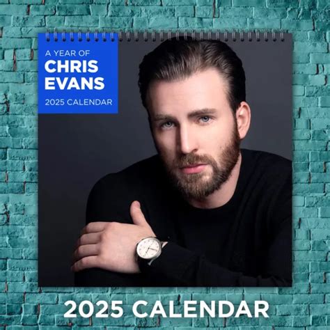 Chris Evans Calendar 2025 Chris Evans Celebrity 2025 Wall Calendar £27