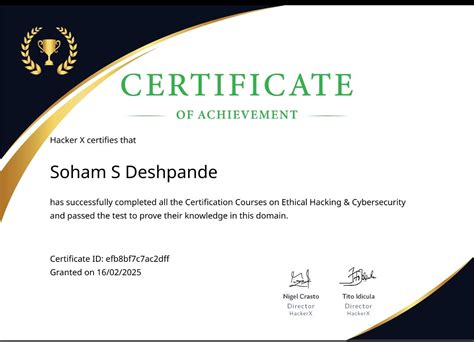 i m thrilled to announce that i ve earned my ethical hacking and